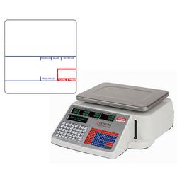 Detecto DL1030 NTEP Price Scale, 30 lb x 0.01 lb w/ 12 rolls die-cut ...