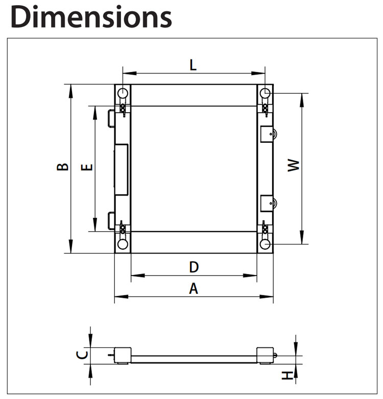 Ohaus i-DFD25P1000E1S 2.5 x 2.5 ft Drum Scale - 1000 x 0.2 lb
